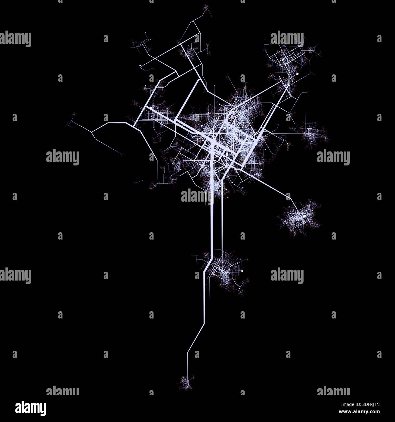 Transit Authority Mapping Showing Comprehensive Metropolitan Route ...