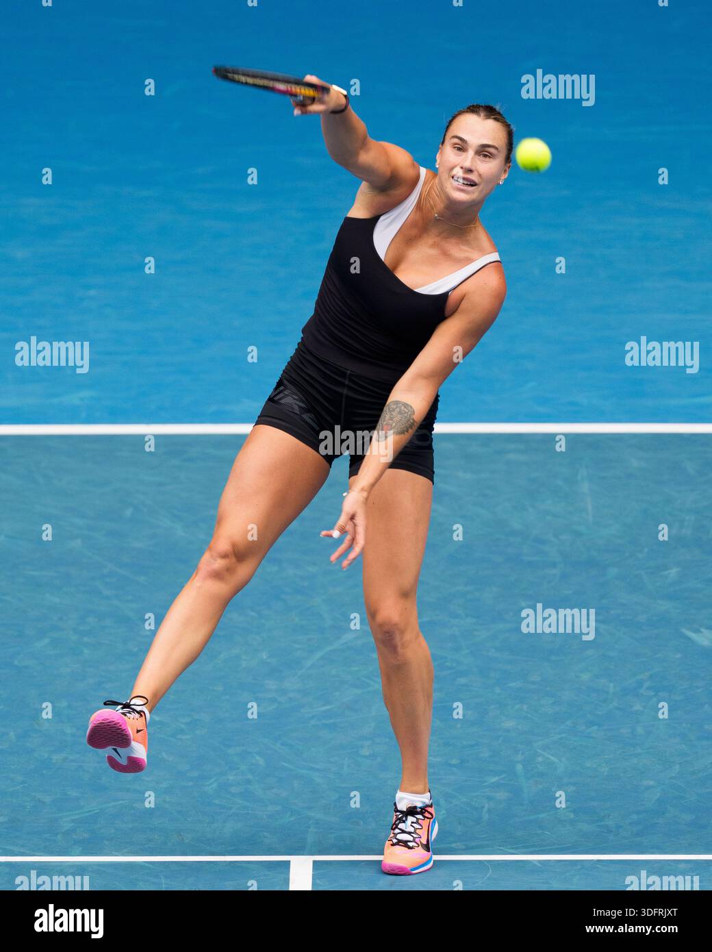 Melbourne, Australia. 14th Jan, 2026. Aryna Sabalenka of Belarus ...