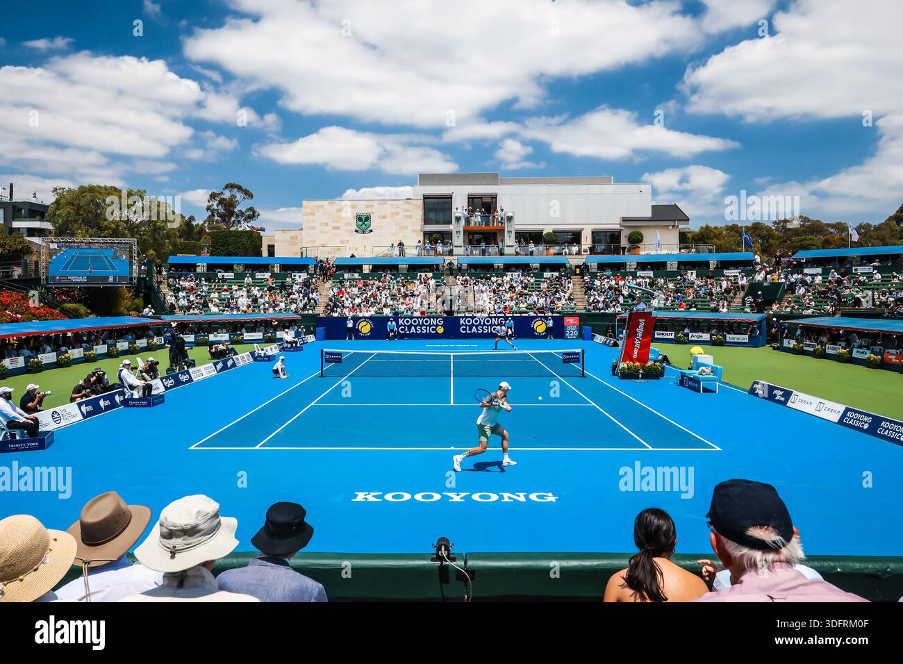 Melbourne, Australia. 14th Jan, 2026. Denis Shapovalov of Canada plays ...
