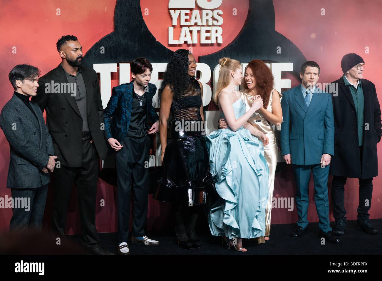 London, UK. 13th Jan, 2026. (L-R) Cillian Murphy, Chi Lewis-Parry ...
