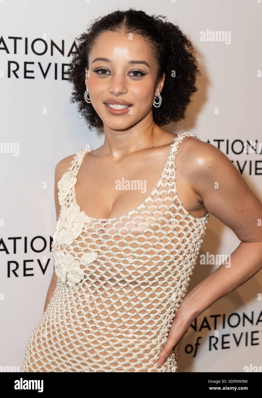 Chase Infiniti wearing dress by OScar de la Renta attends National ...