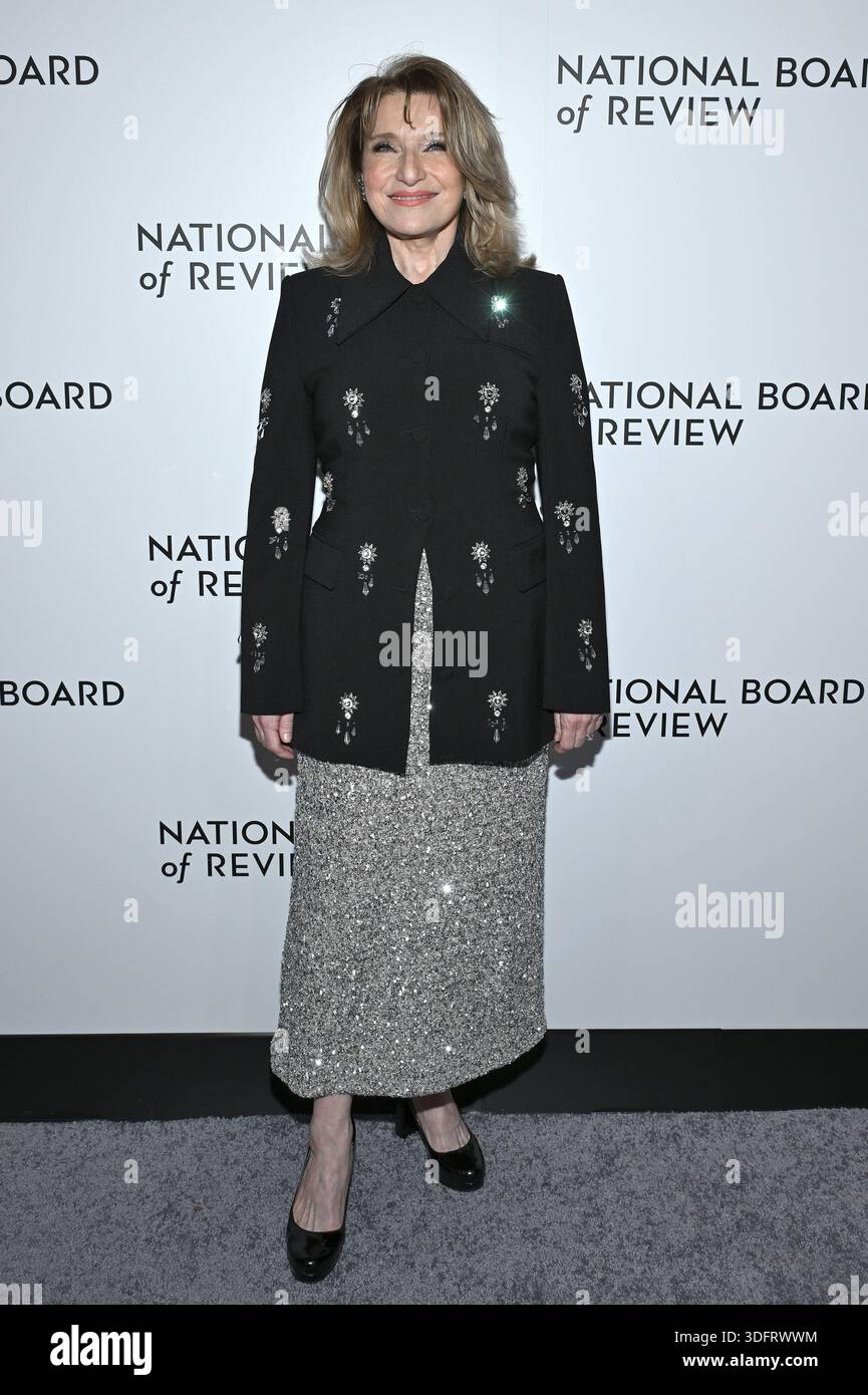 New York, USA. 13th Jan, 2026. Liz Larsen walking the red carpet at ...
