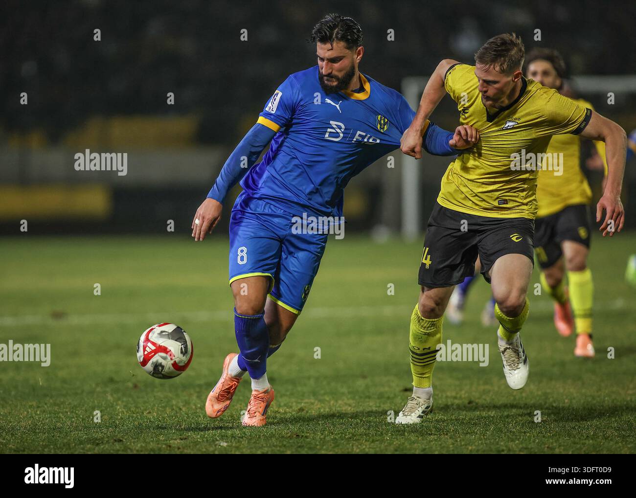 Erbil, Iraq. 13th Jan, 2026. Erbil SC supporters celebrate during the ...