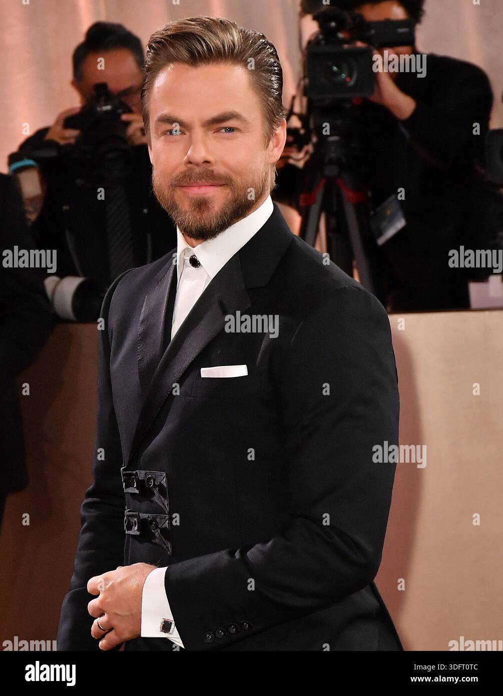 Beverly Hills, USA. 13th Jan, 2026. Derek Hough attends the 83rd annual ...