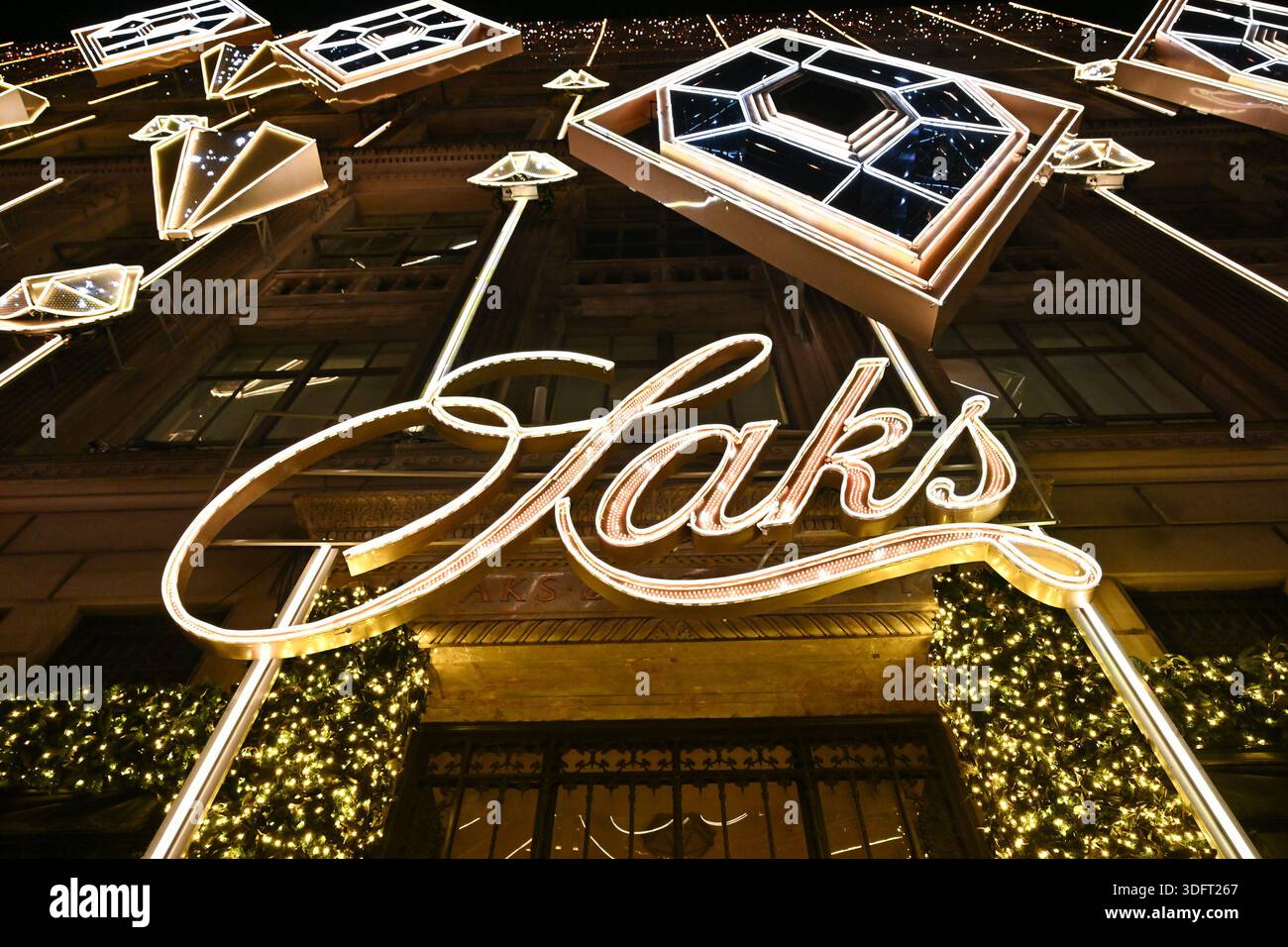 FILE - Saks Fifth Avenue holiday light show and window reveal on Monday ...
