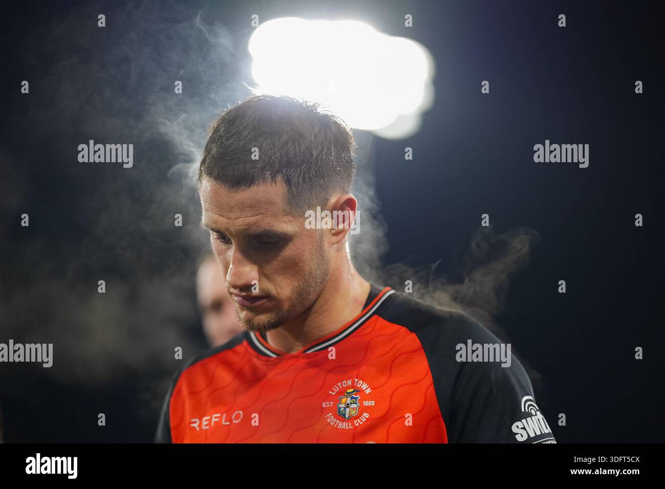 Jerry Yates (9) of Luton Town during the EFL Vertu Trophy match between ...