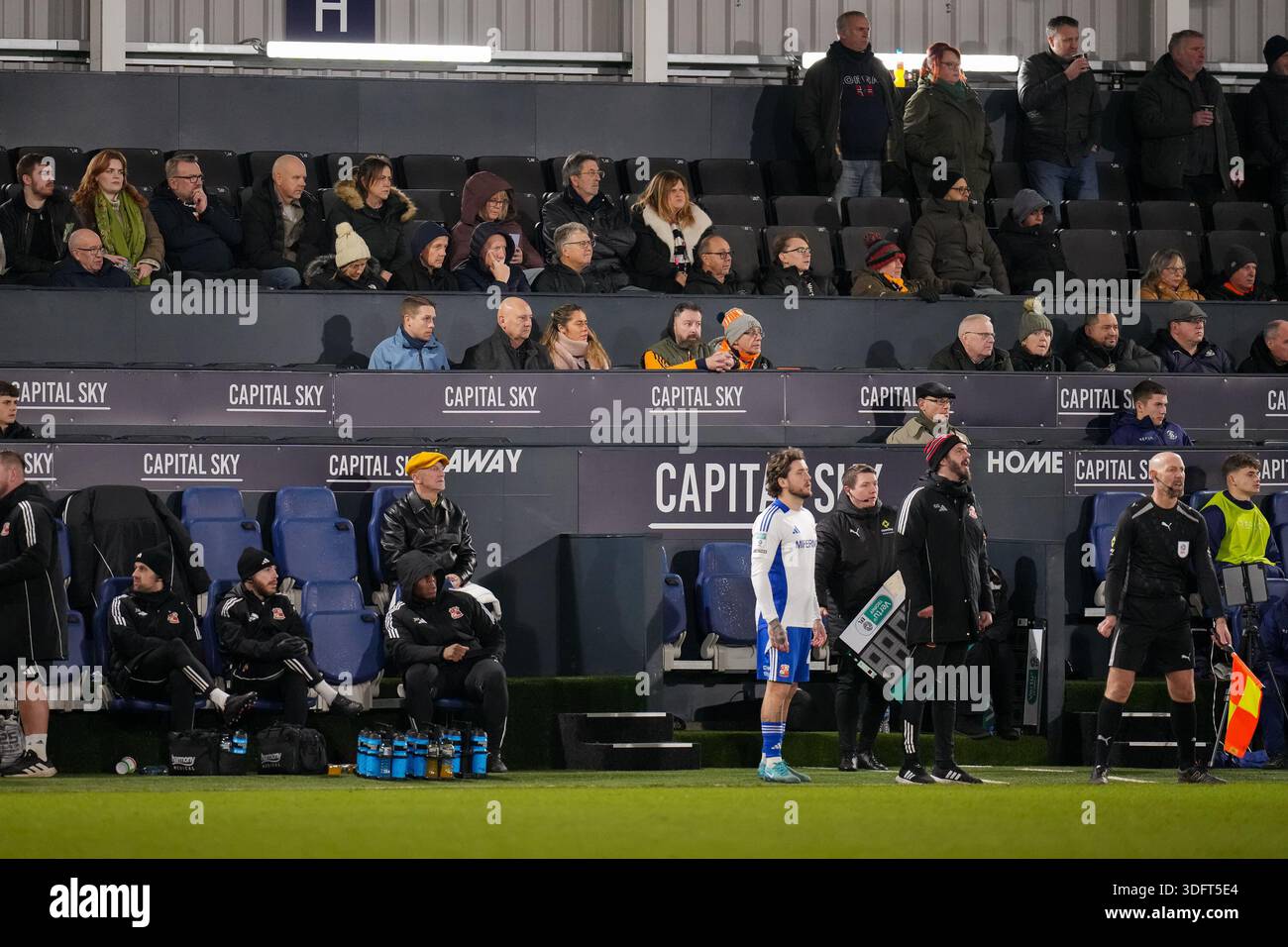 Luton, UK. 13th Jan, 2026. Luton Town supporters during the EFL Vertu ...