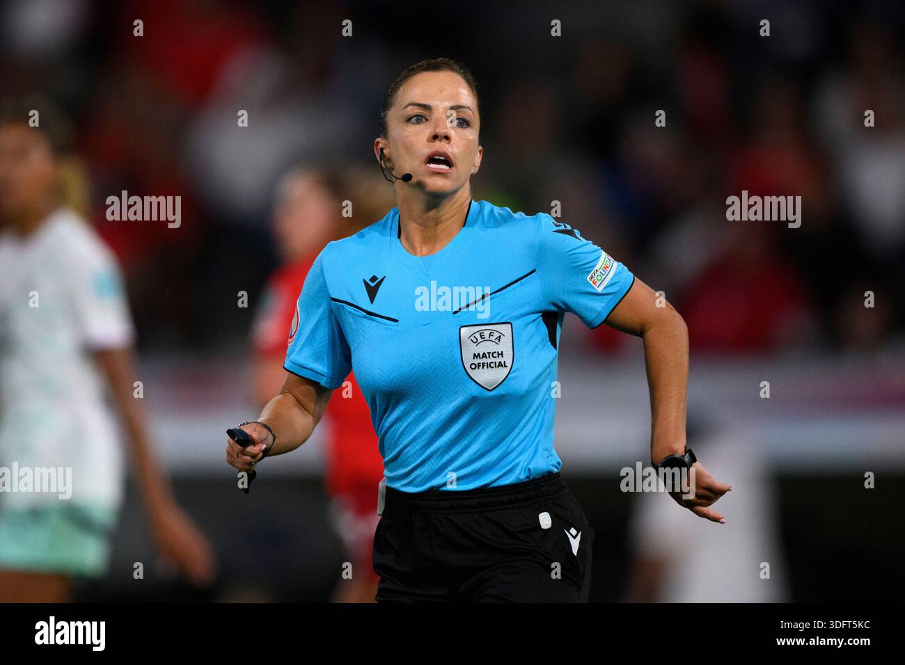 Bern, Switzerland - July 6: Referee Marta Huerta De Aza runs in the ...