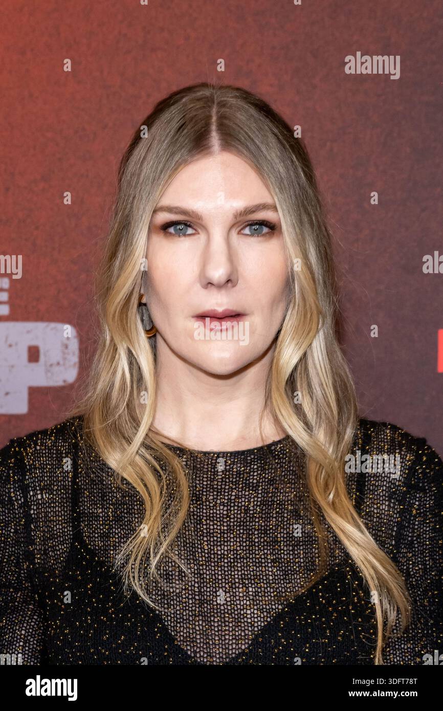 NEW YORK, NEW YORK - JANUARY 13: Lily Rabe attends Netflix's "The Rip ...