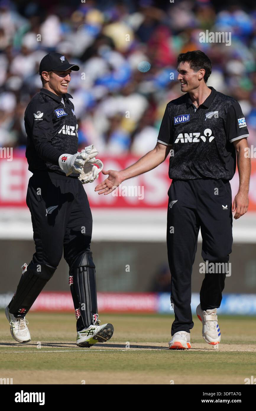 New Zealand's Kristian Clarke, right, and New Zealand's Mitchell Hay ...