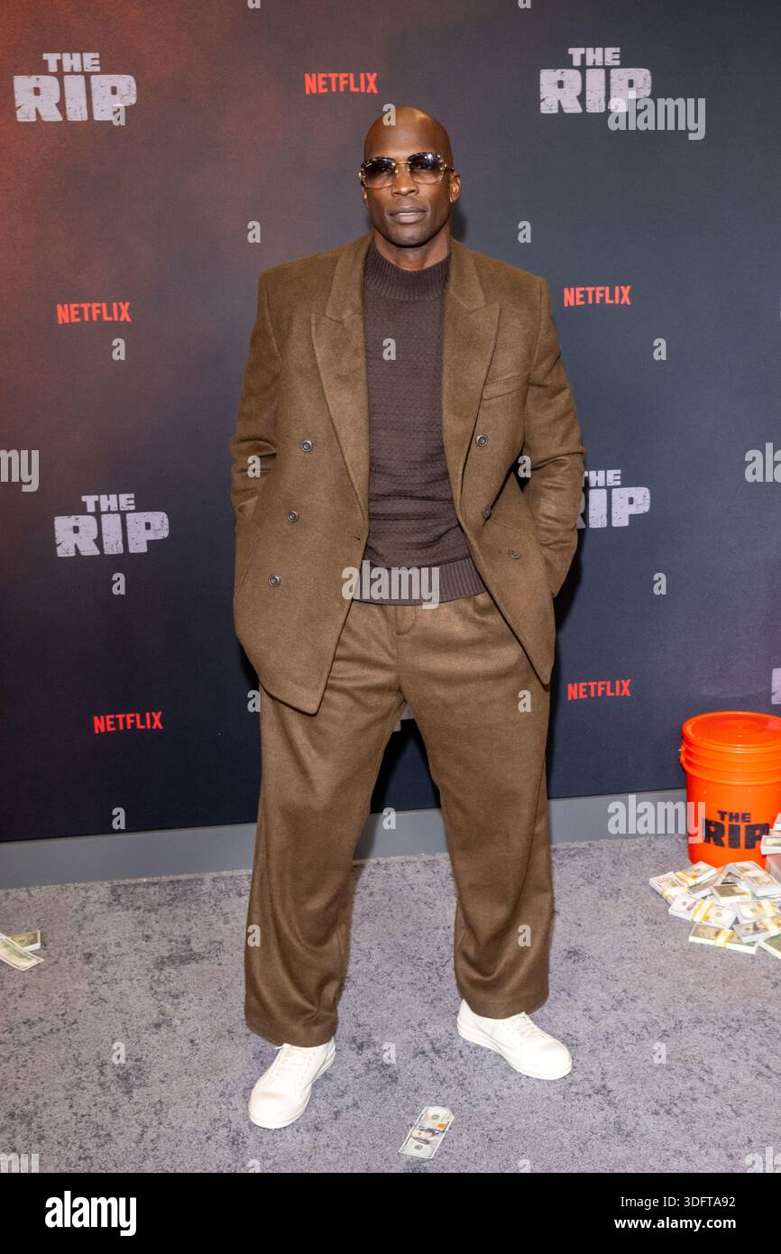 Chad Johnson attends Netflix's "The Rip" New York Premiere at Alice ...