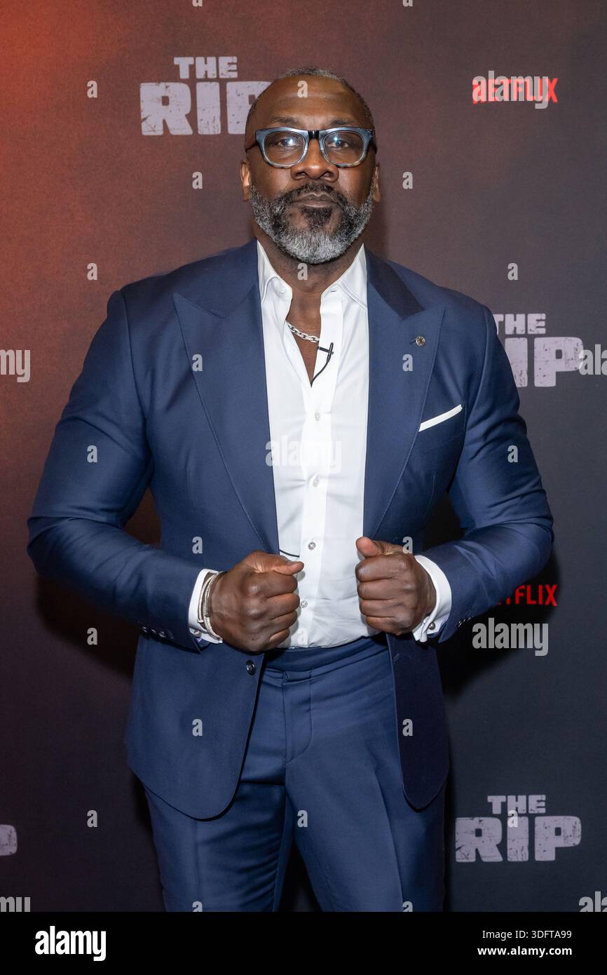 Shannon Sharpe attends Netflix's "The Rip" New York Premiere at Alice ...