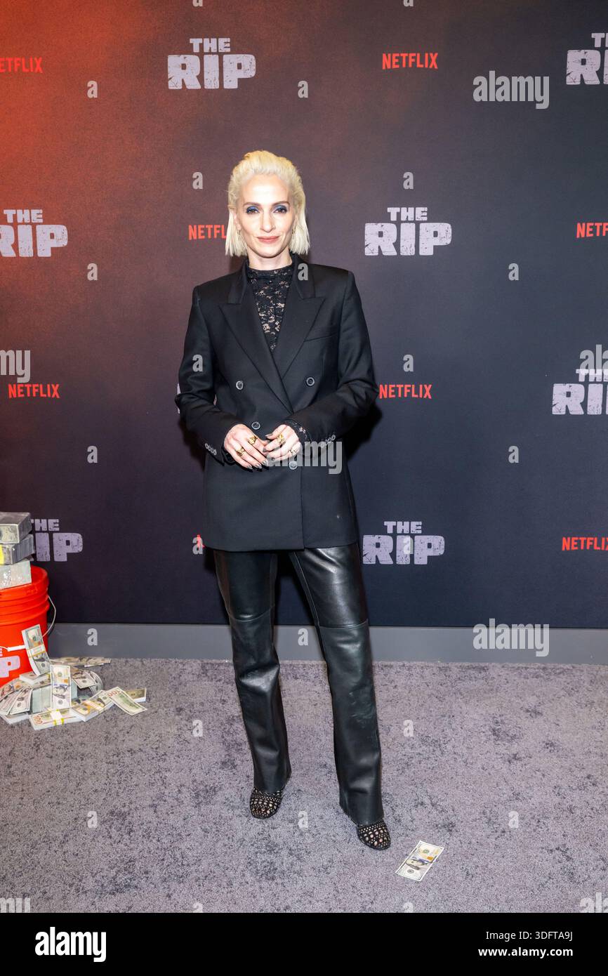 Dani Bernfeld attends Netflix's "The Rip" New York Premiere at Alice ...
