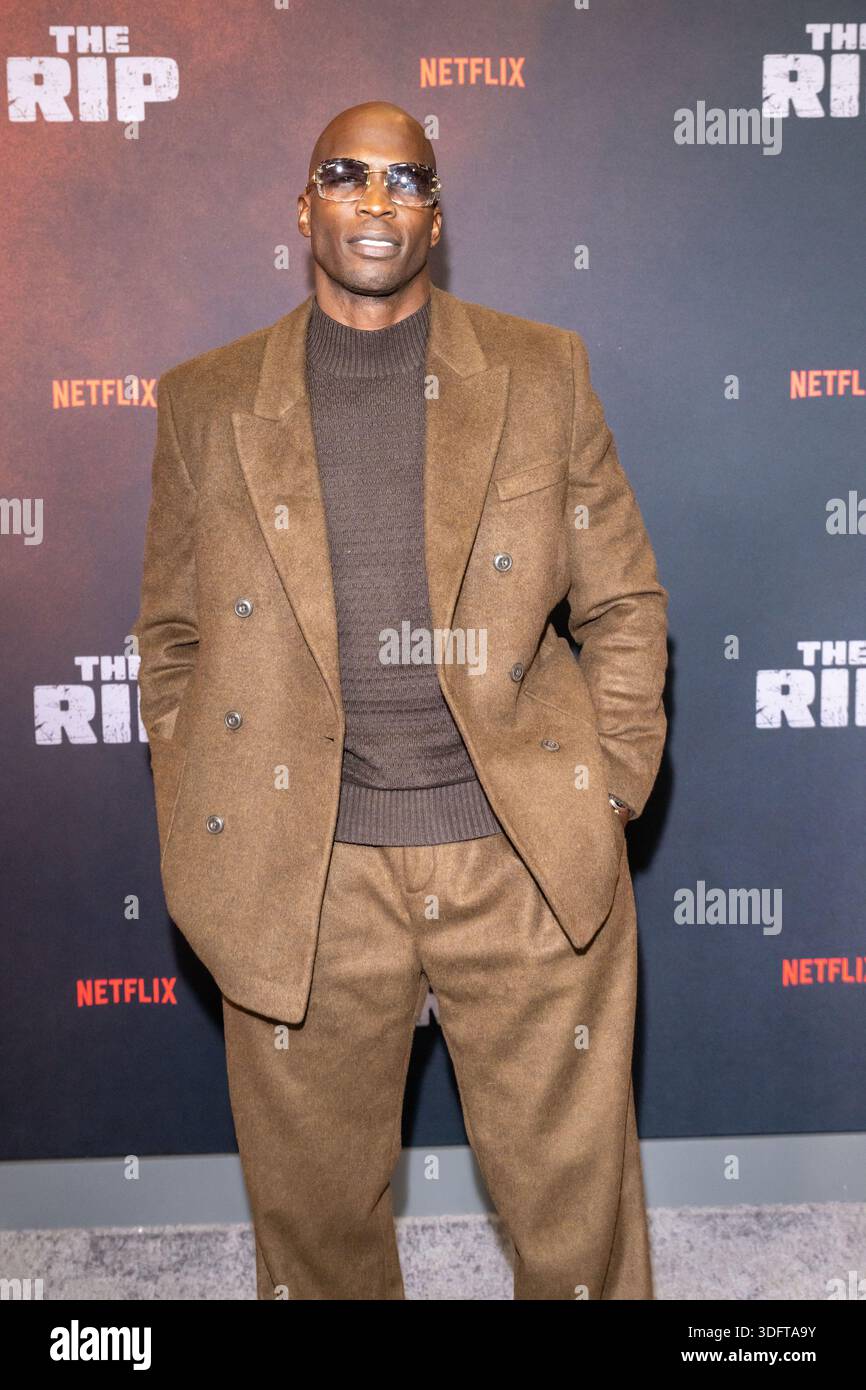 Chad Johnson attends Netflix's "The Rip" New York Premiere at Alice ...