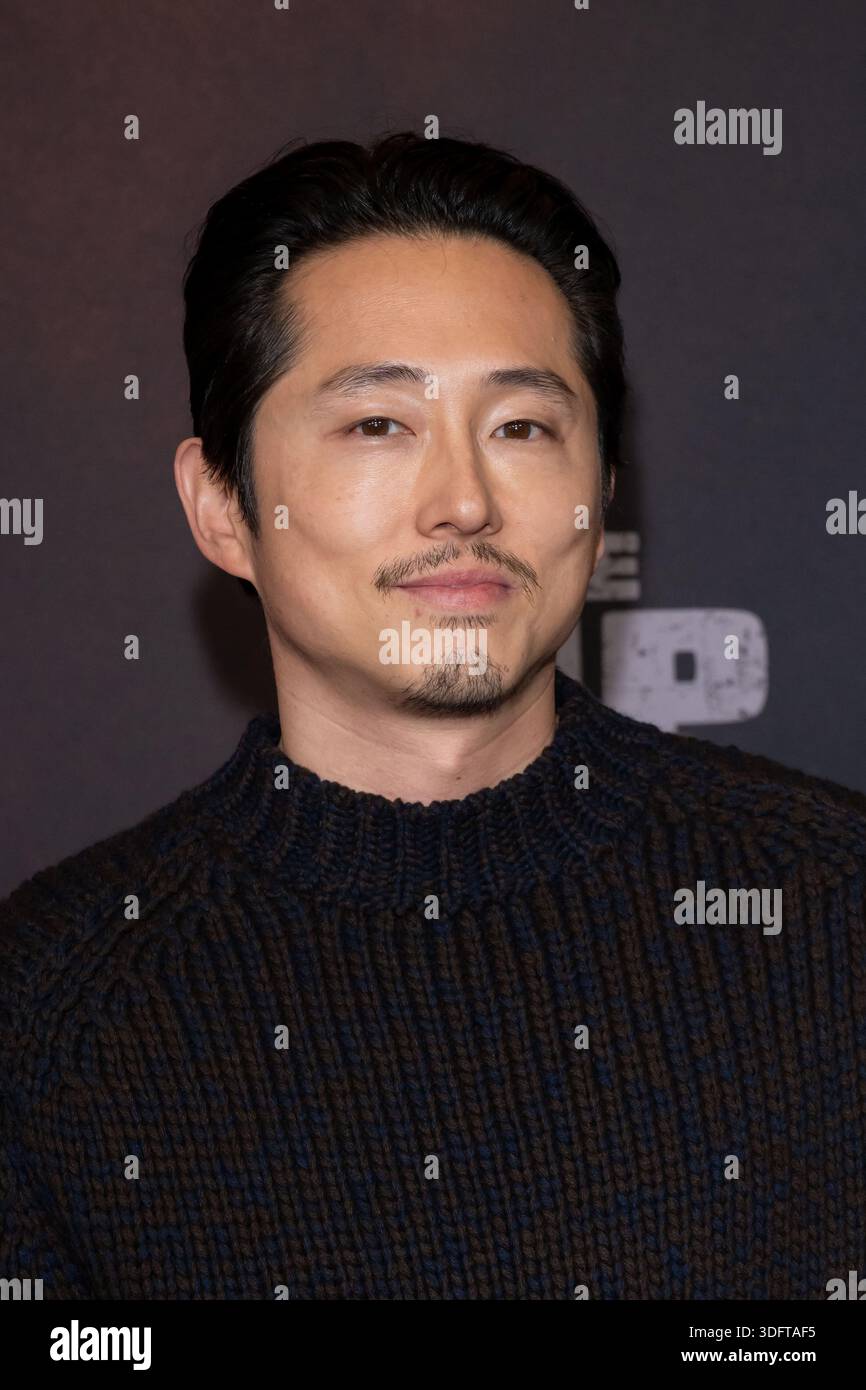 Steven Yeun attends Netflix's "The Rip" New York Premiere at Alice ...