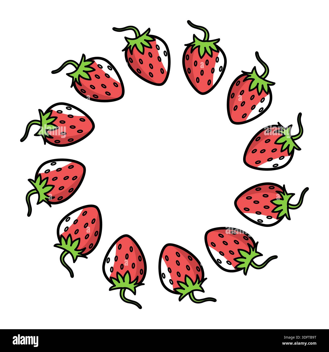 Modern leaf wreath frame Stock Vector Images - Alamy