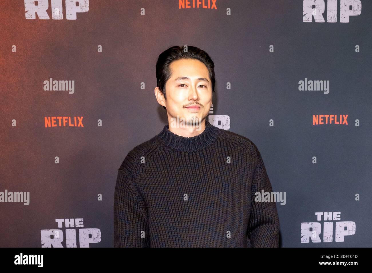Steven Yeun attends Netflix's "The Rip" New York Premiere at Alice ...