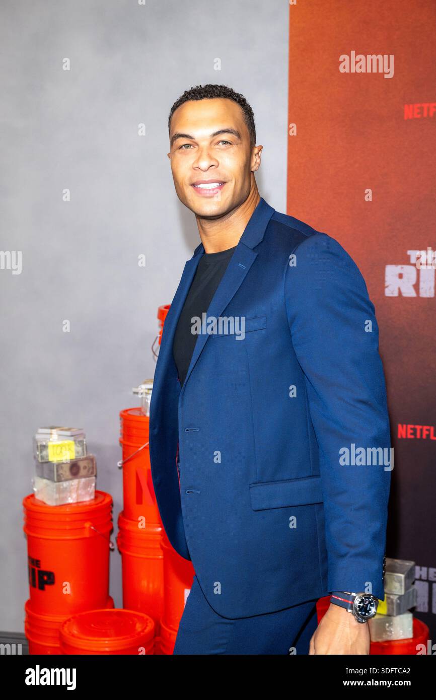 Dale Moss attends Netflix's "The Rip" New York Premiere at Alice Tully ...