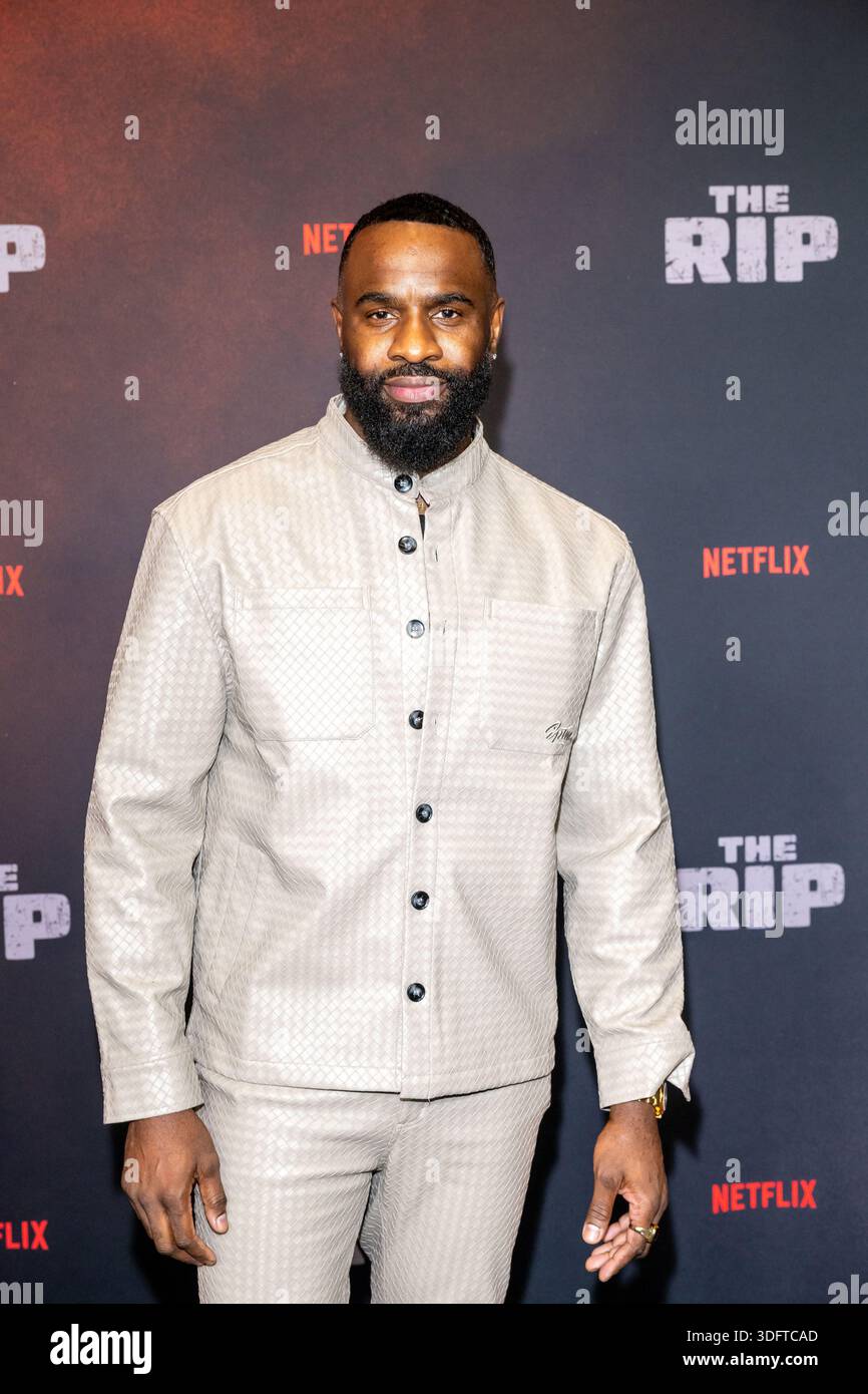 Terrence Terrell attends Netflix's "The Rip" New York Premiere at Alice ...