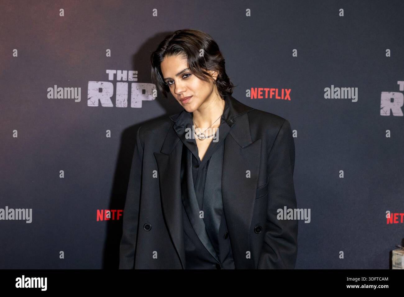 Sasha Calle attends Netflix's "The Rip" New York Premiere at Alice ...