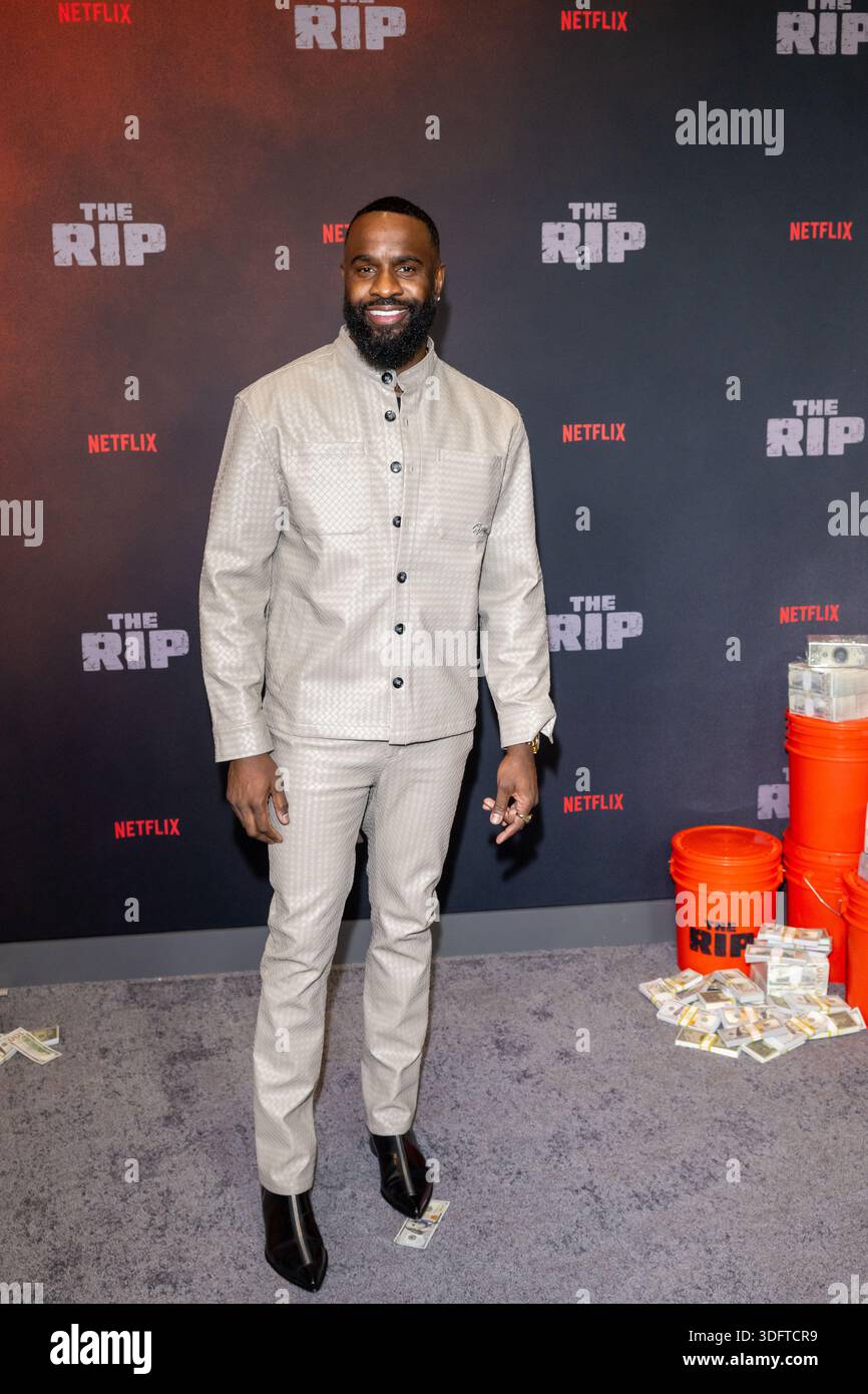 Terrence Terrell attends Netflix's "The Rip" New York Premiere at Alice ...