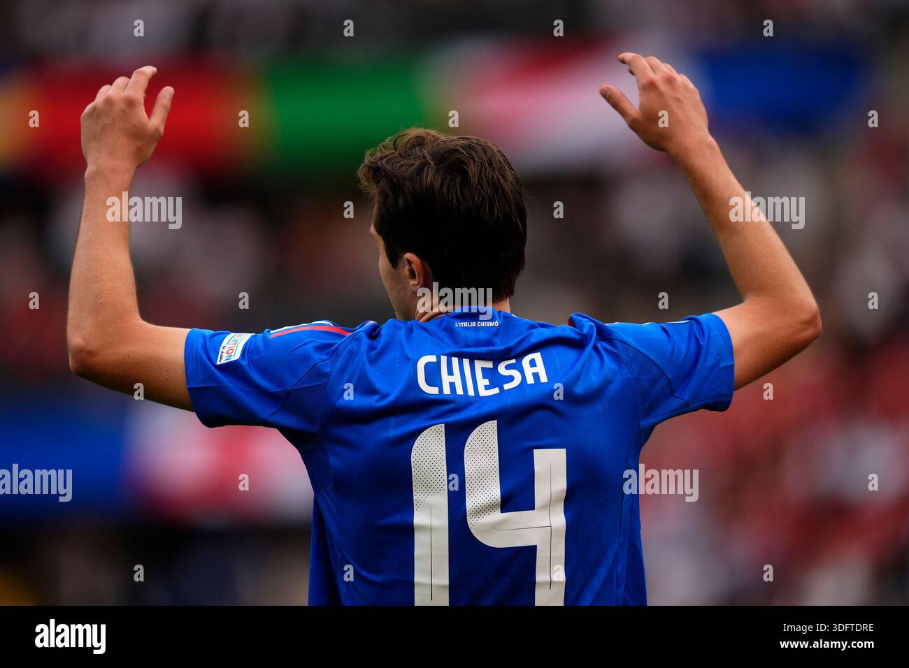 Italy's Federico Chiesa during the Euro 2024 soccer match between Swiss ...