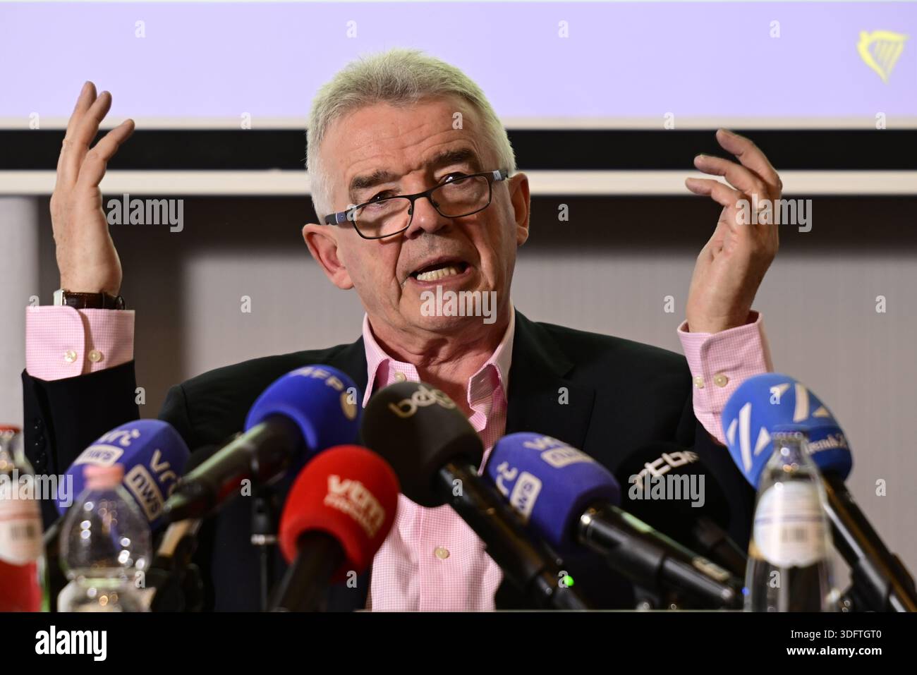 Ryanair CEO Michael O'Leary pictured during a press conference of Irish ...