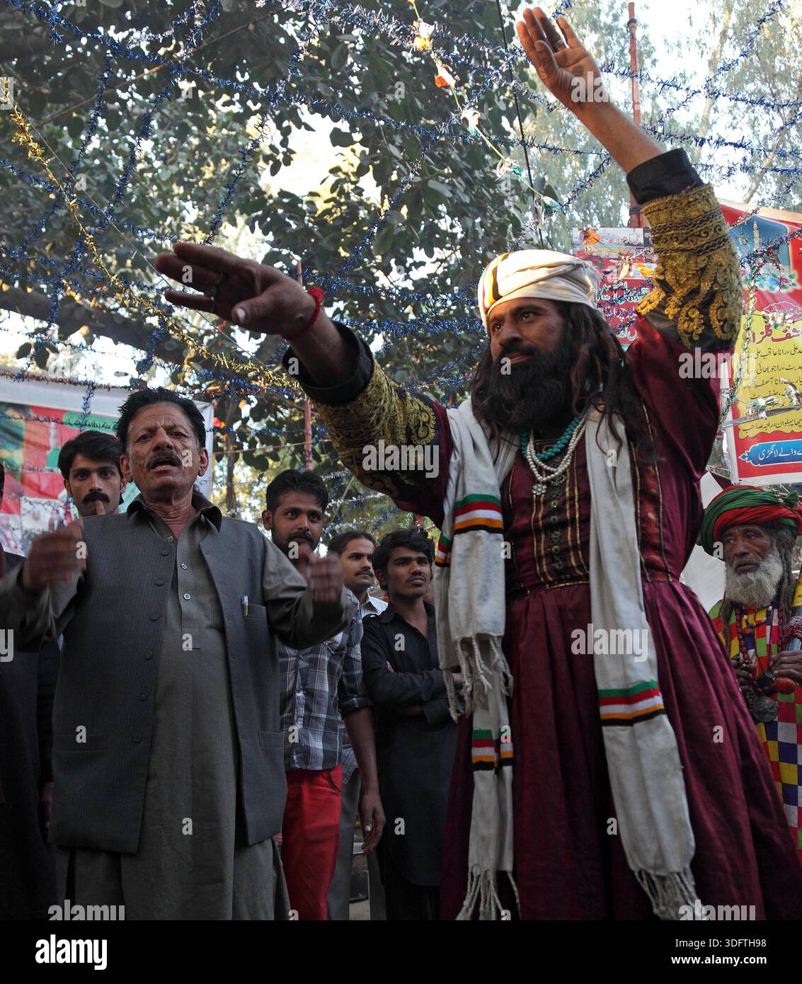 Lahore, Pakistan - 24 December 2025: View of a long-haired, bearded man ...