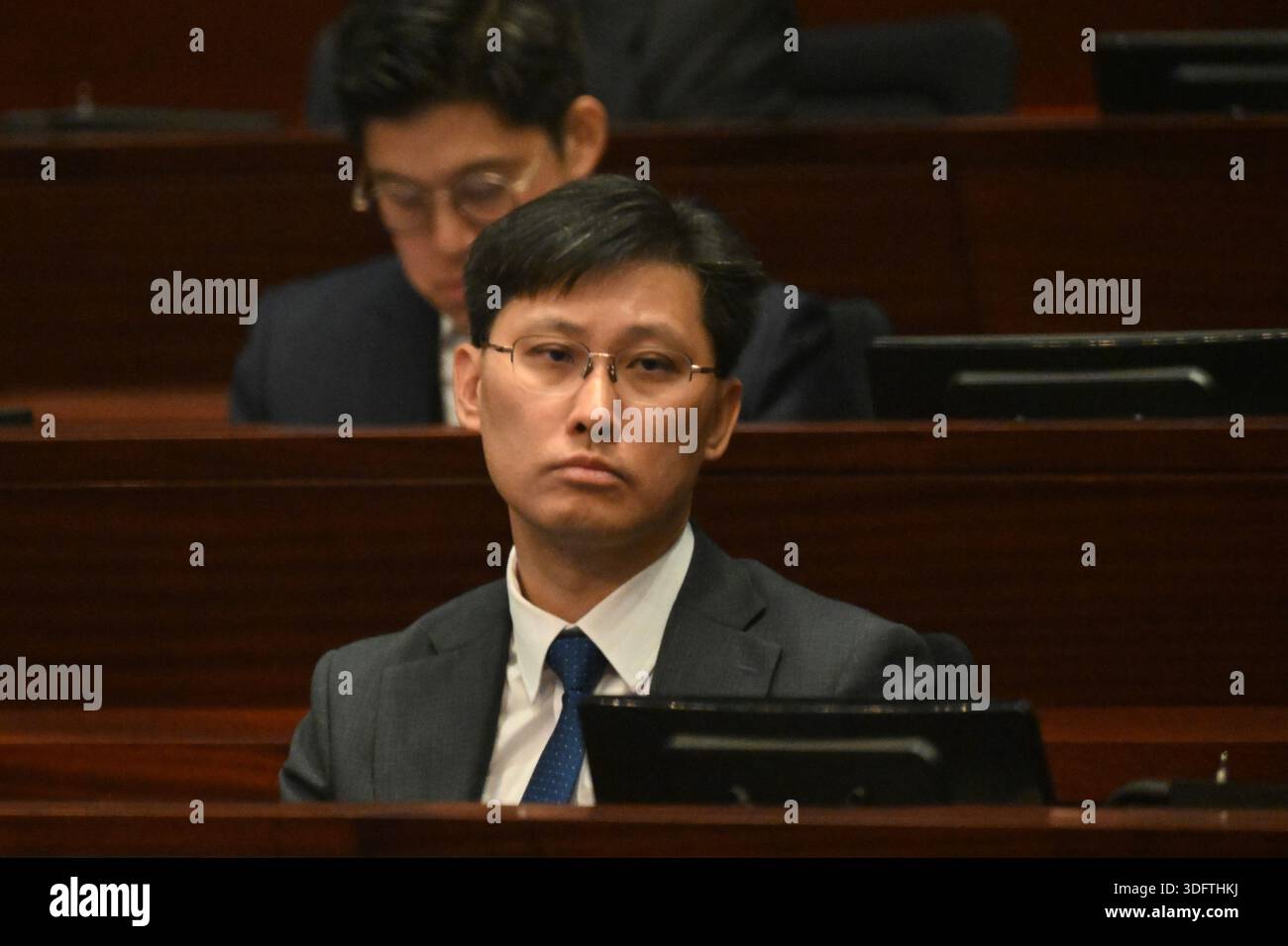 A genial view showing Webster Ng Kam-wah sitting at the chambers at the ...