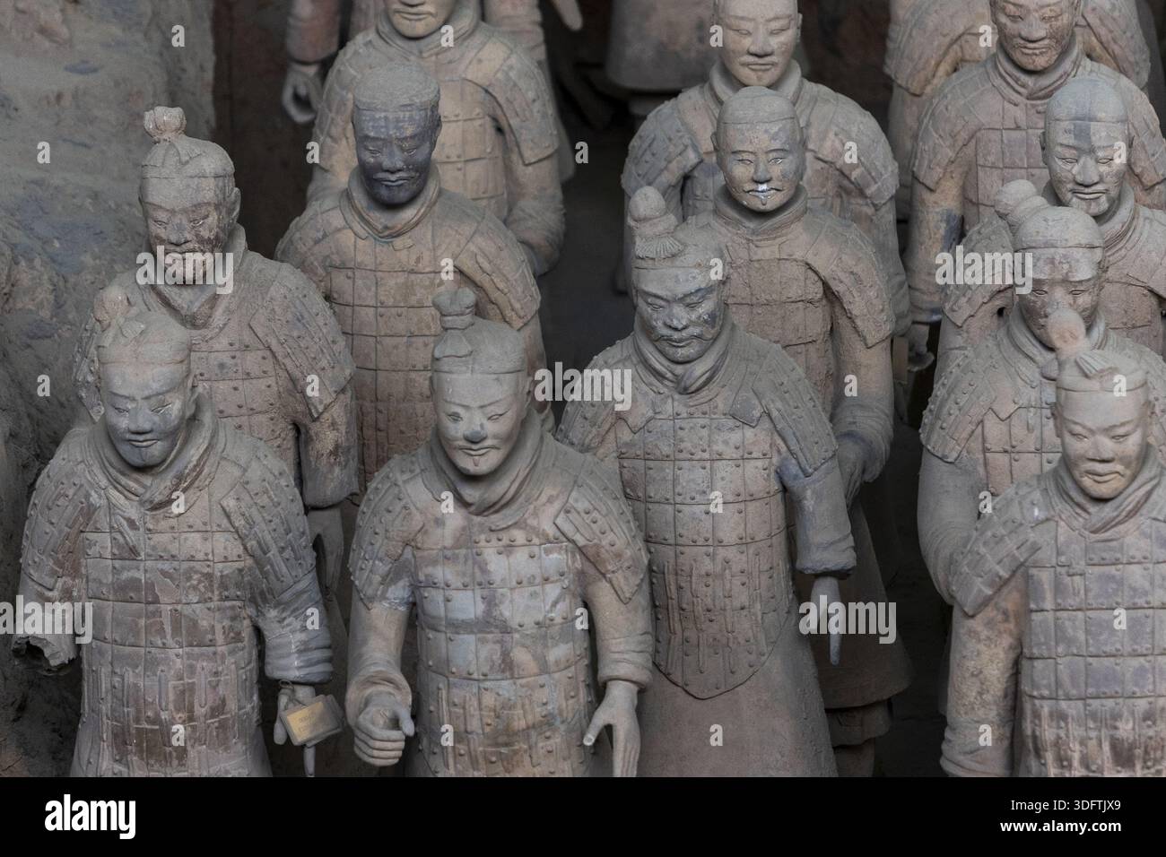 Xi'An, China - 26 November 2025: View of the stoic terracotta army ...