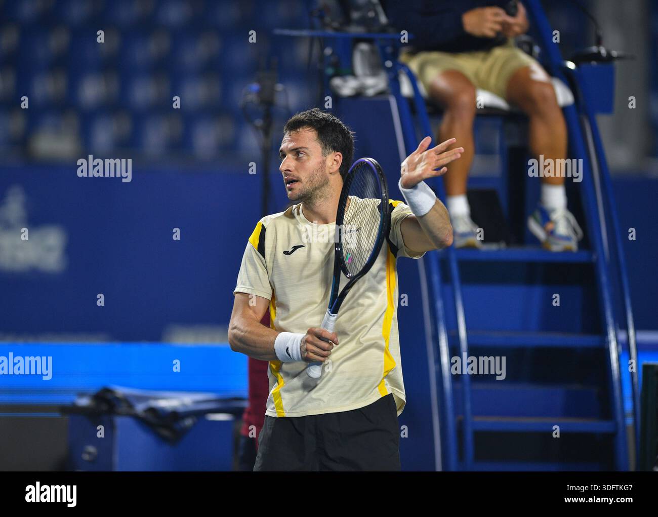 Bengaluru, India. 10th Jan 2026. Pedro Martinez (ESP) in action during ...