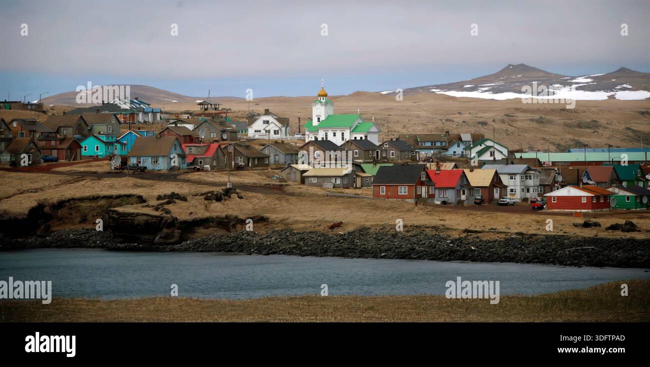 June 1, 2008, Saint Paul, Alaska, USA: The Aleut village of St.Paul ...