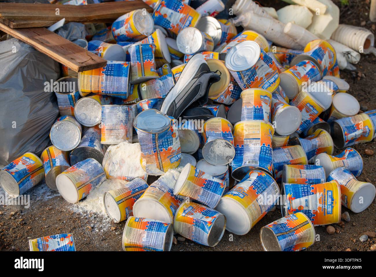 Hundreds of cans of Dutch powdered milk from shipping containers have ...