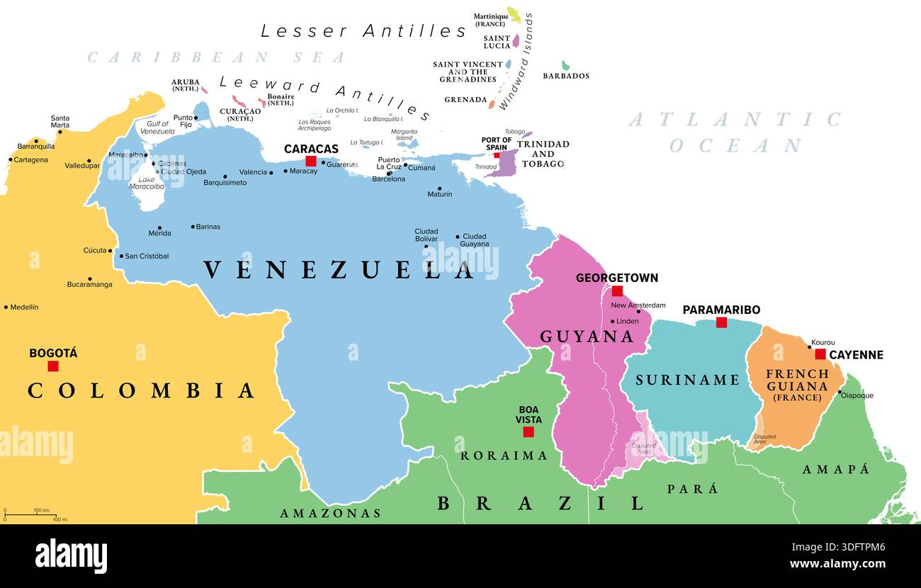 Abc islands map hi-res stock photography and images - Alamy