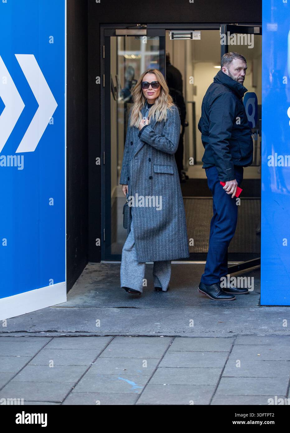 London, UK. 14th Jan, 2026. Amanda Holden leaves Global Radio Studios ...