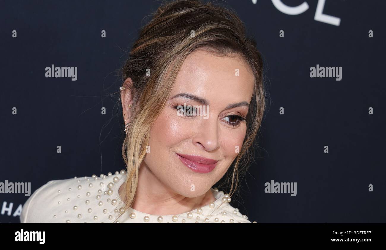 13 January 2026 - West Hollywood, California - Alyssa Milano. the Los ...