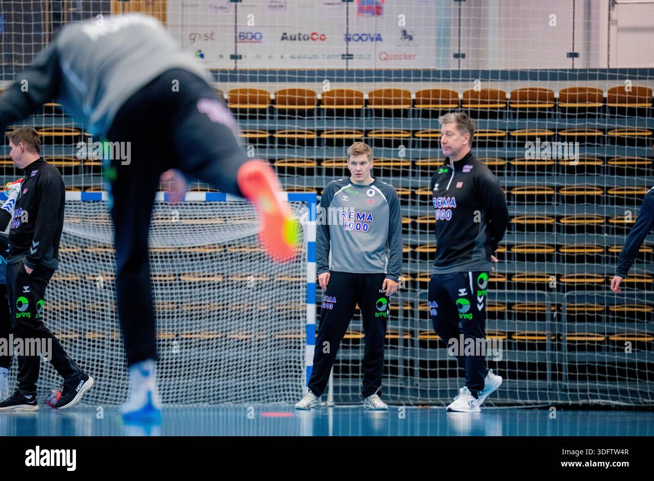 Bekkestua 20260114. Robin Paulsen Haug and national team manager Jonas ...