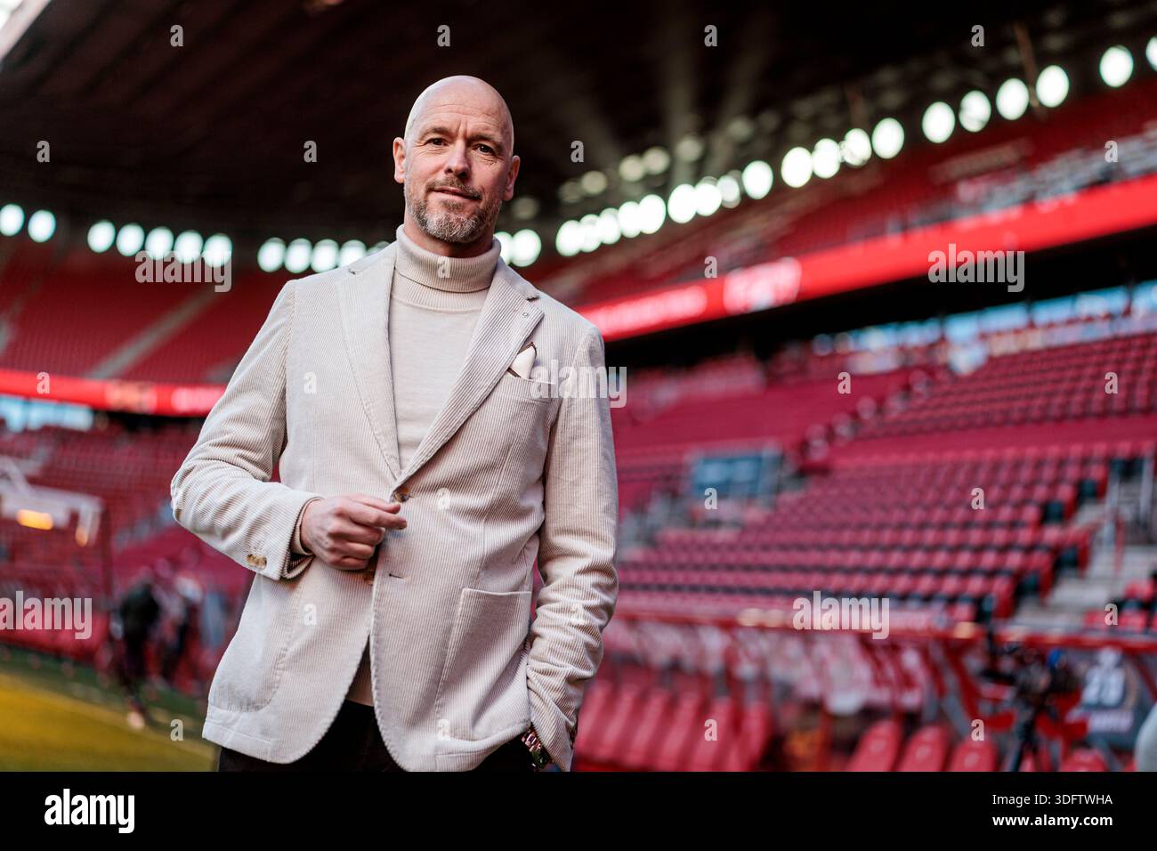 Erik ten Hag during the presentation of the new technical director of ...