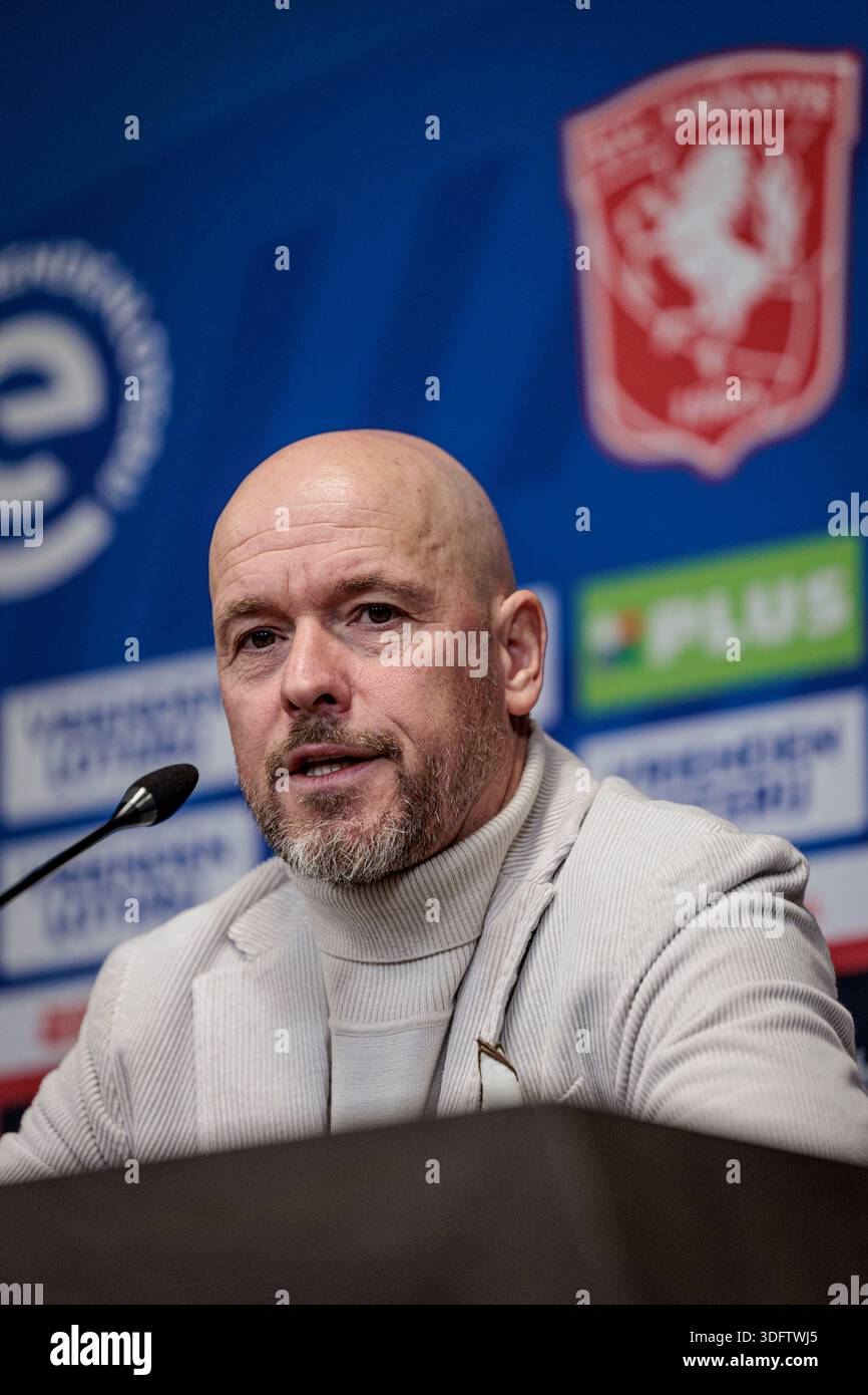 Erik ten Hag during the presentation of the new technical director of ...