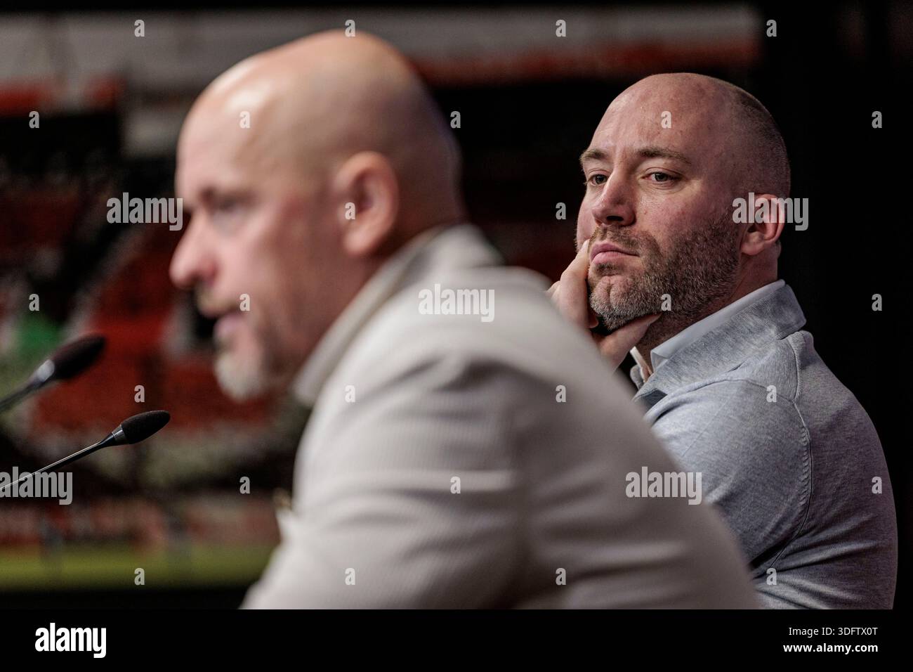 Erik ten Hag during the presentation of the new technical director of ...