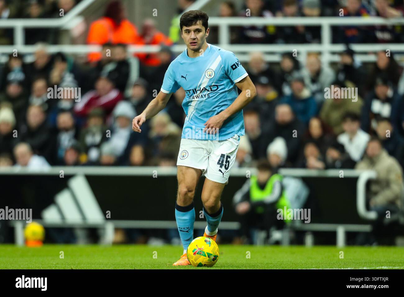 Abdukodir Khusanov Of Manchester City during the Newcastle United v ...