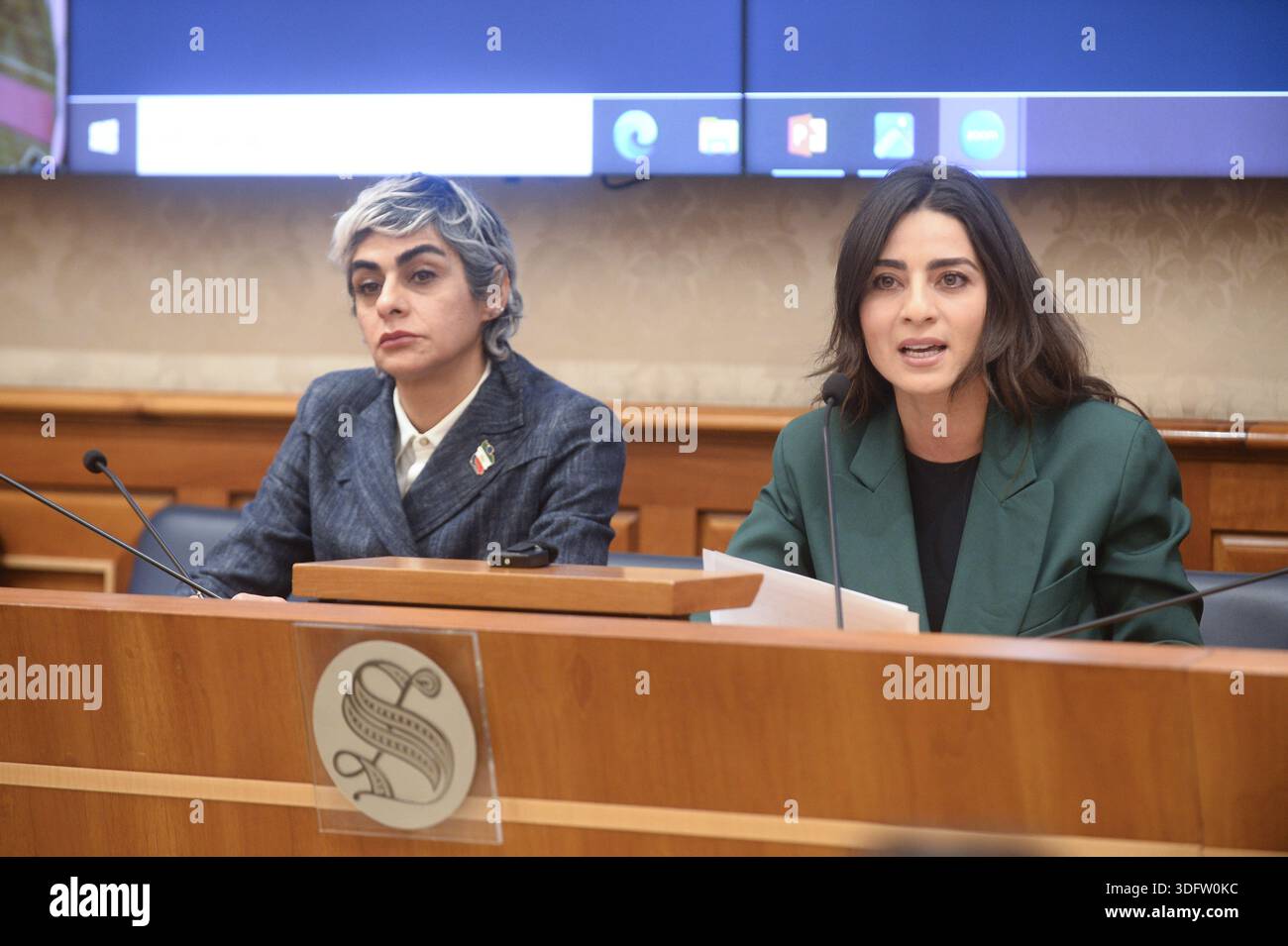 Rome Senate press conference entitled "On the side of the Iranian ...