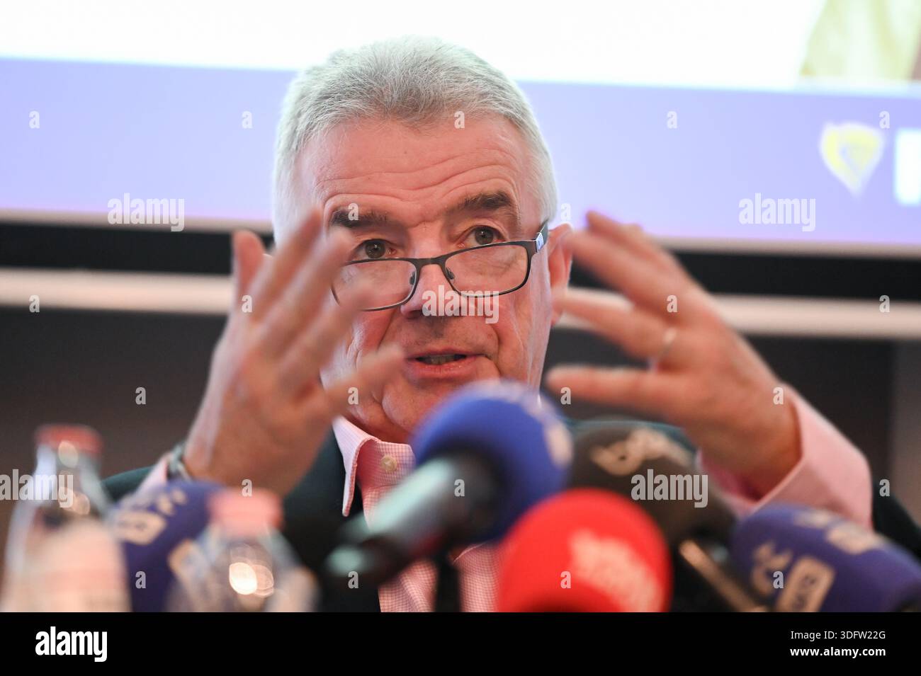 Ryanair CEO Michael O'Leary pictured during a press conference of Irish ...
