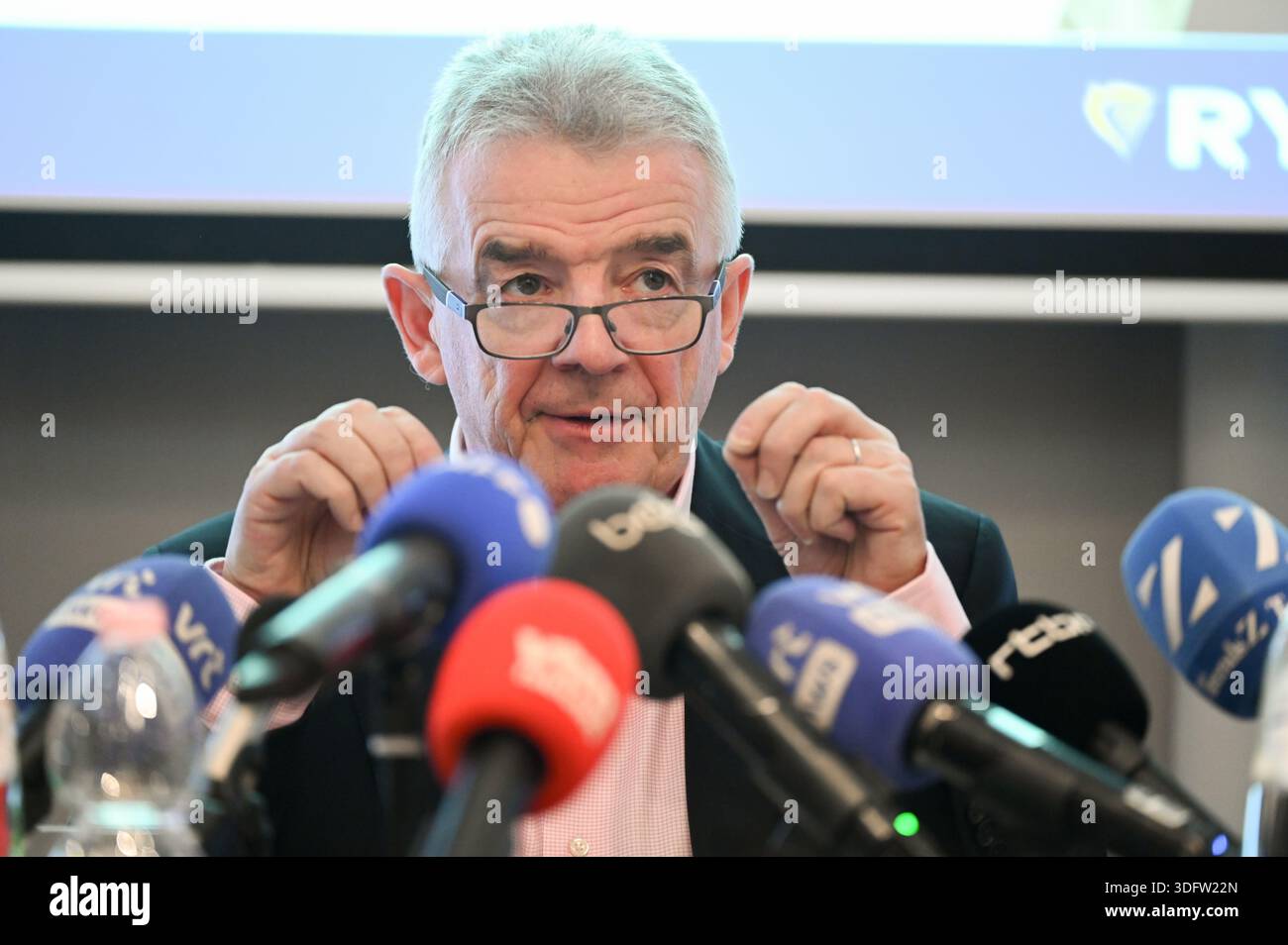 Ryanair CEO Michael O'Leary pictured during a press conference of Irish ...