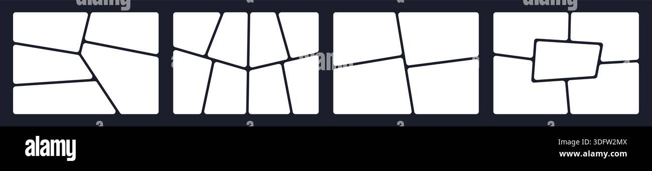 Blank comic panels Stock Vector Images - Alamy