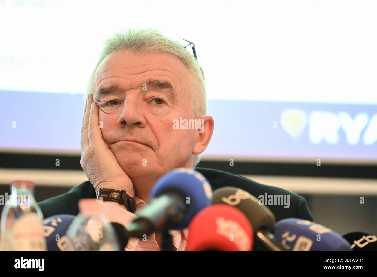 Ryanair CEO Michael O'Leary pictured during a press conference of Irish ...