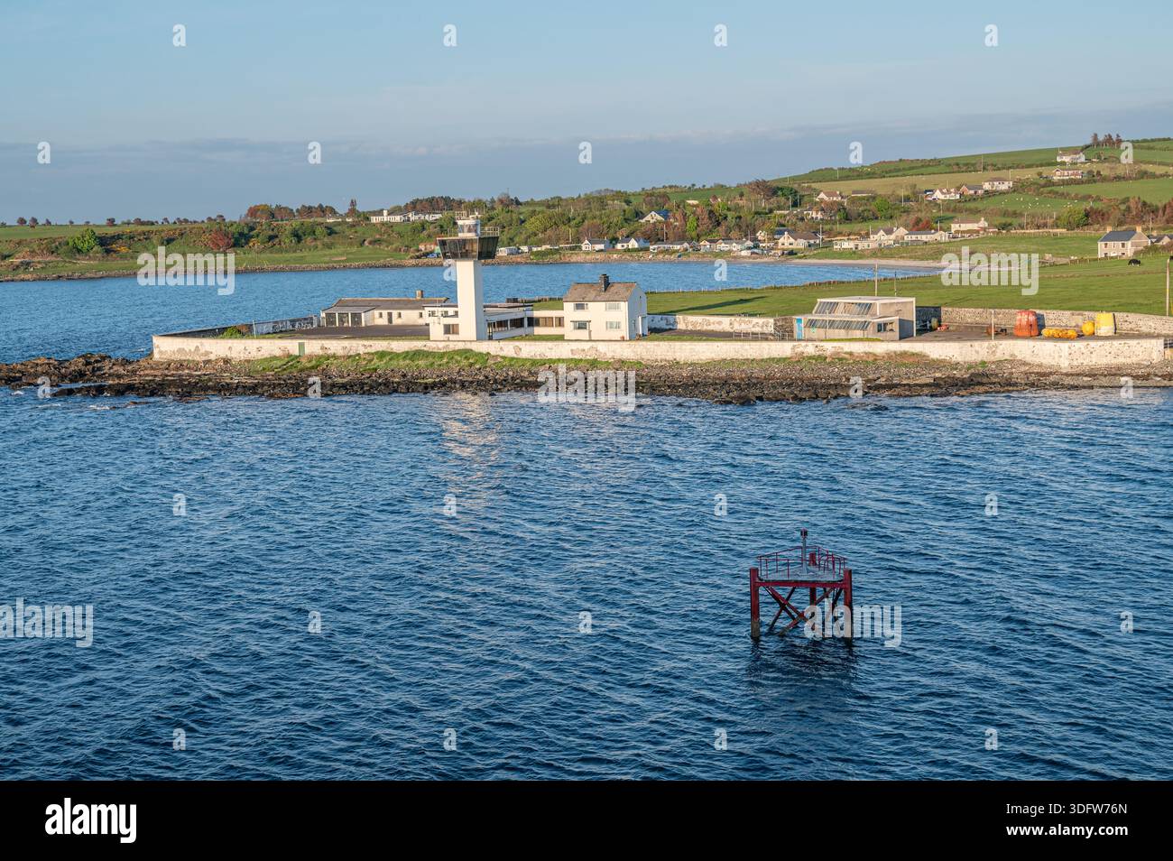 Observation Tower at the entrance to Larne Harbour, Ballylumford ...