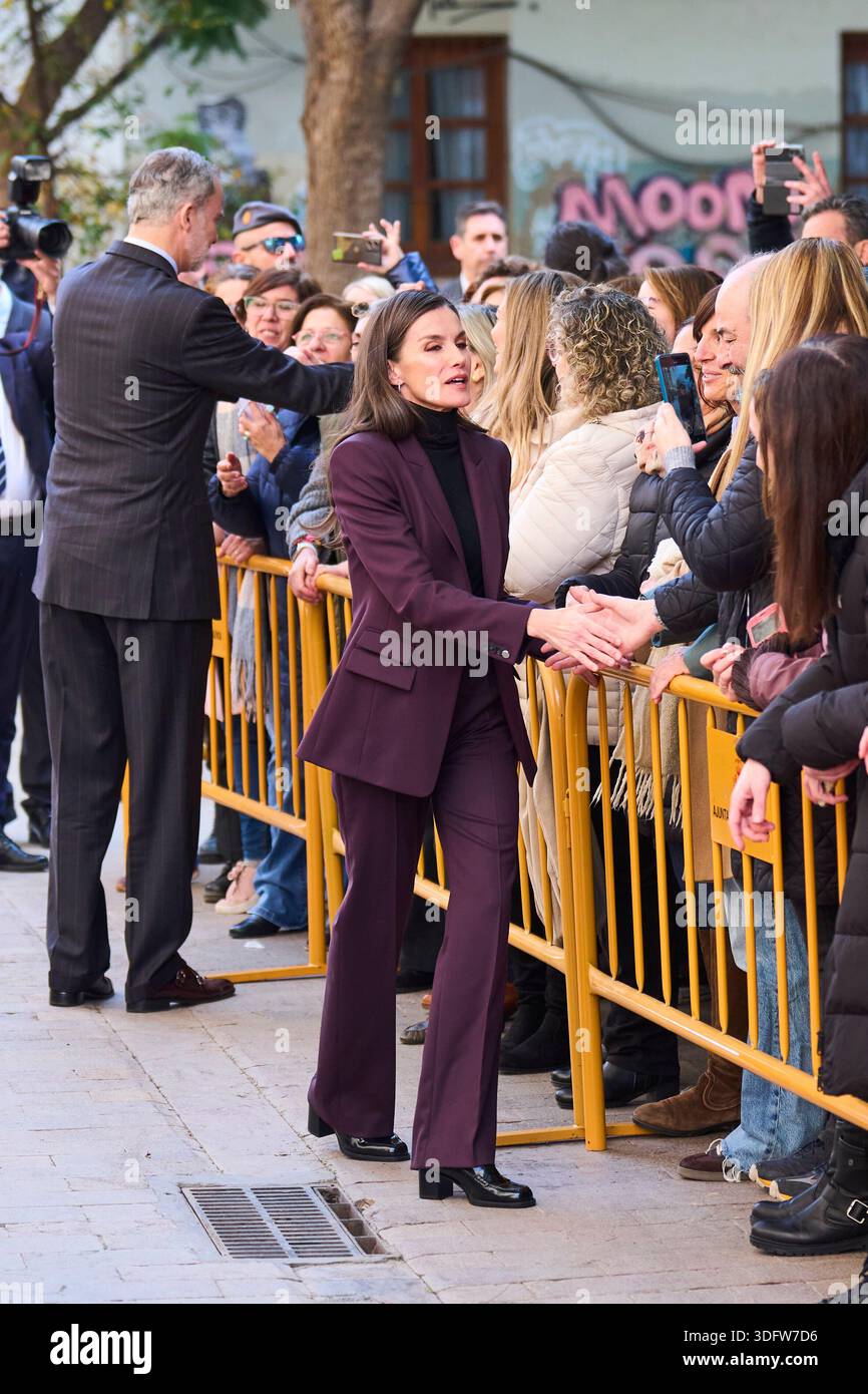 Queen Letizia of Spain attends at Centro del Carmen de Cultura ...