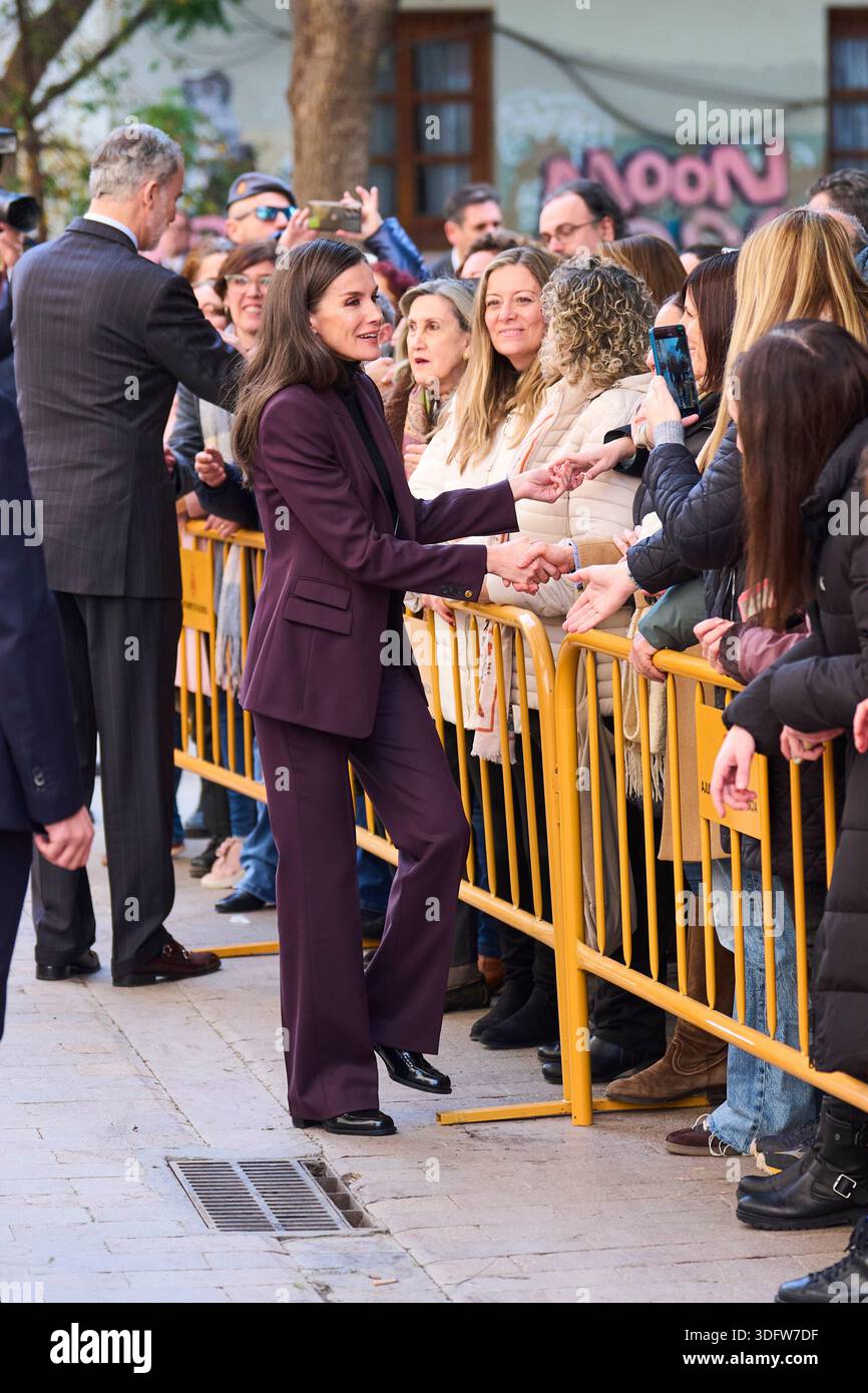 Queen Letizia of Spain attends at Centro del Carmen de Cultura ...