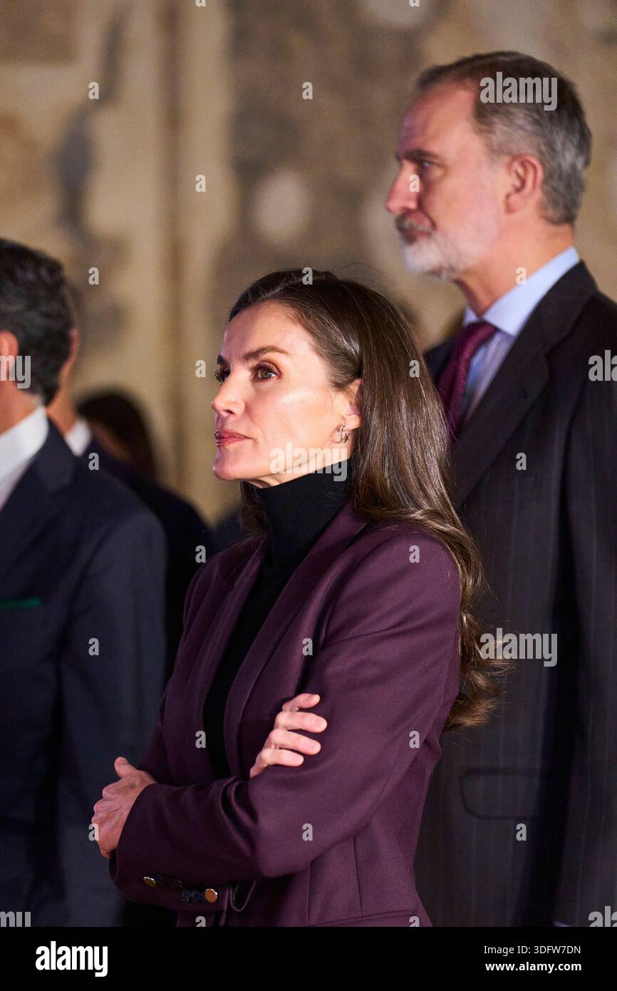 King Felipe VI of Spain, Queen Letizia of Spain attends at Centro del ...